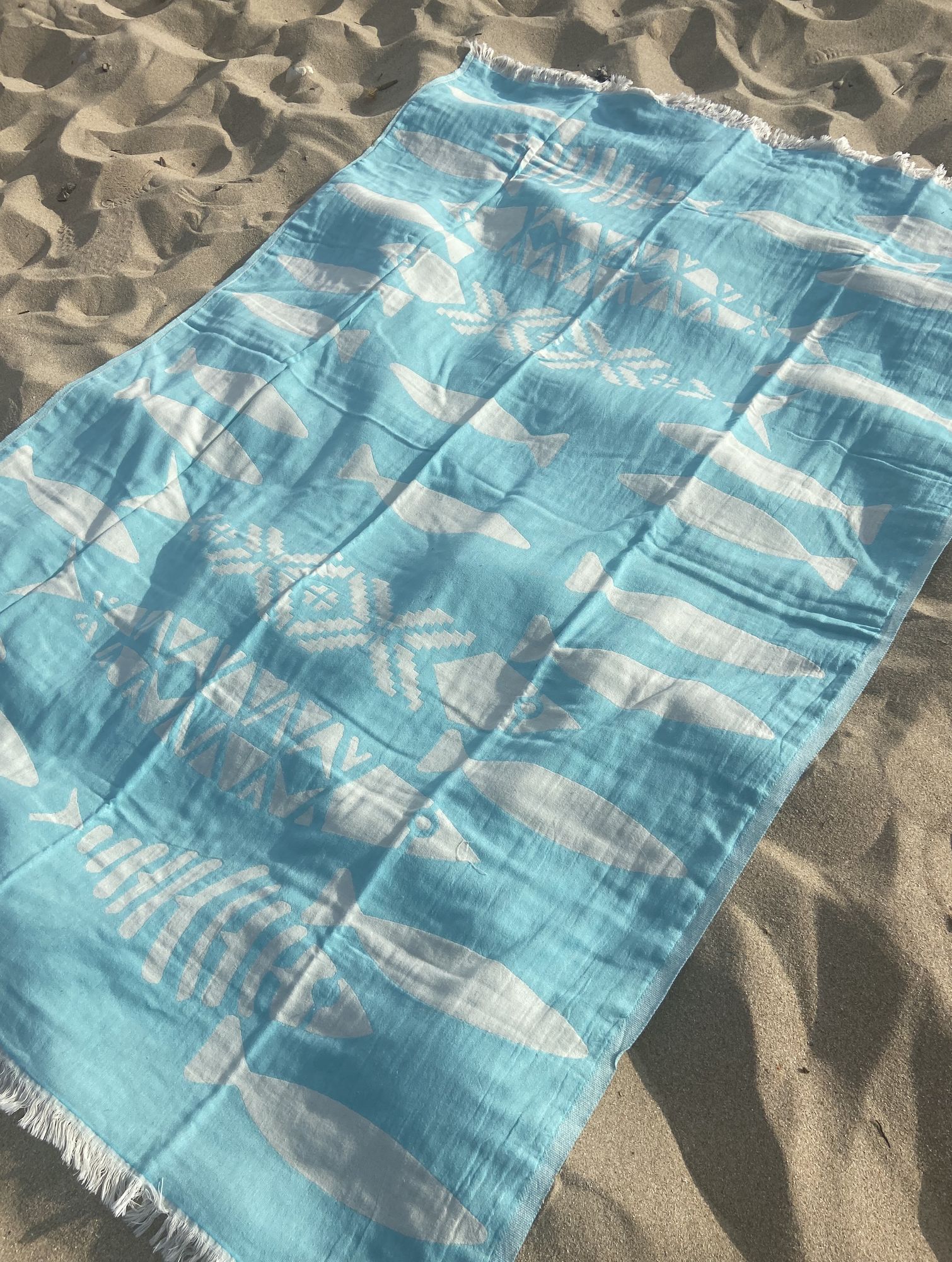 Fouta Loubine XL Tissage Jacquard - Ma cabane sur la plage Peshtemal ...
